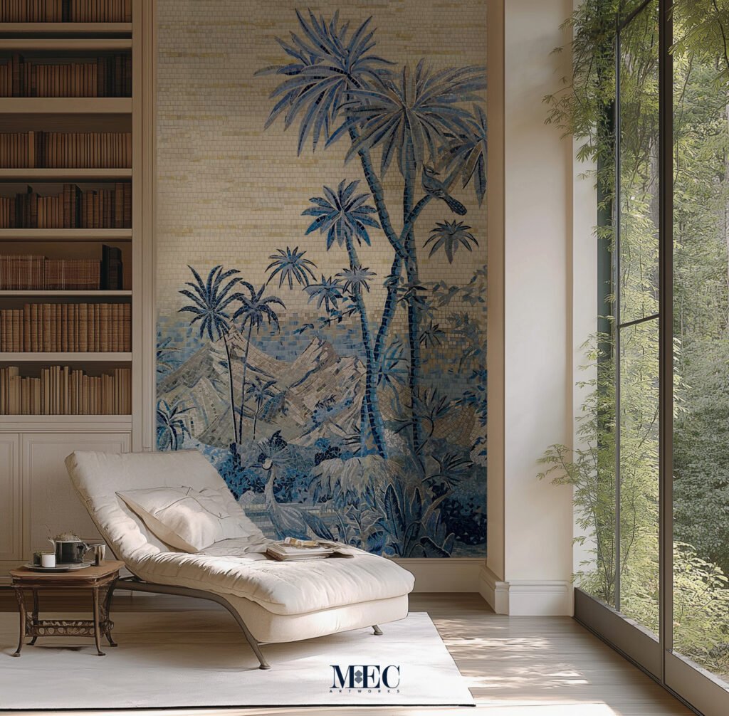 Tropical Oasis Mosaic Wall for Lounge | MEC Artworks GCC