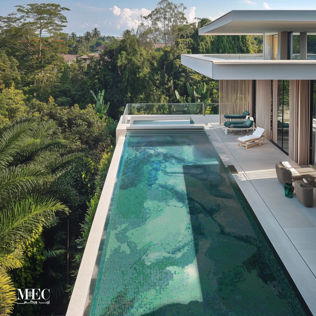 Verdant Mirage Pool Mosaic | MEC Artworks GCC
