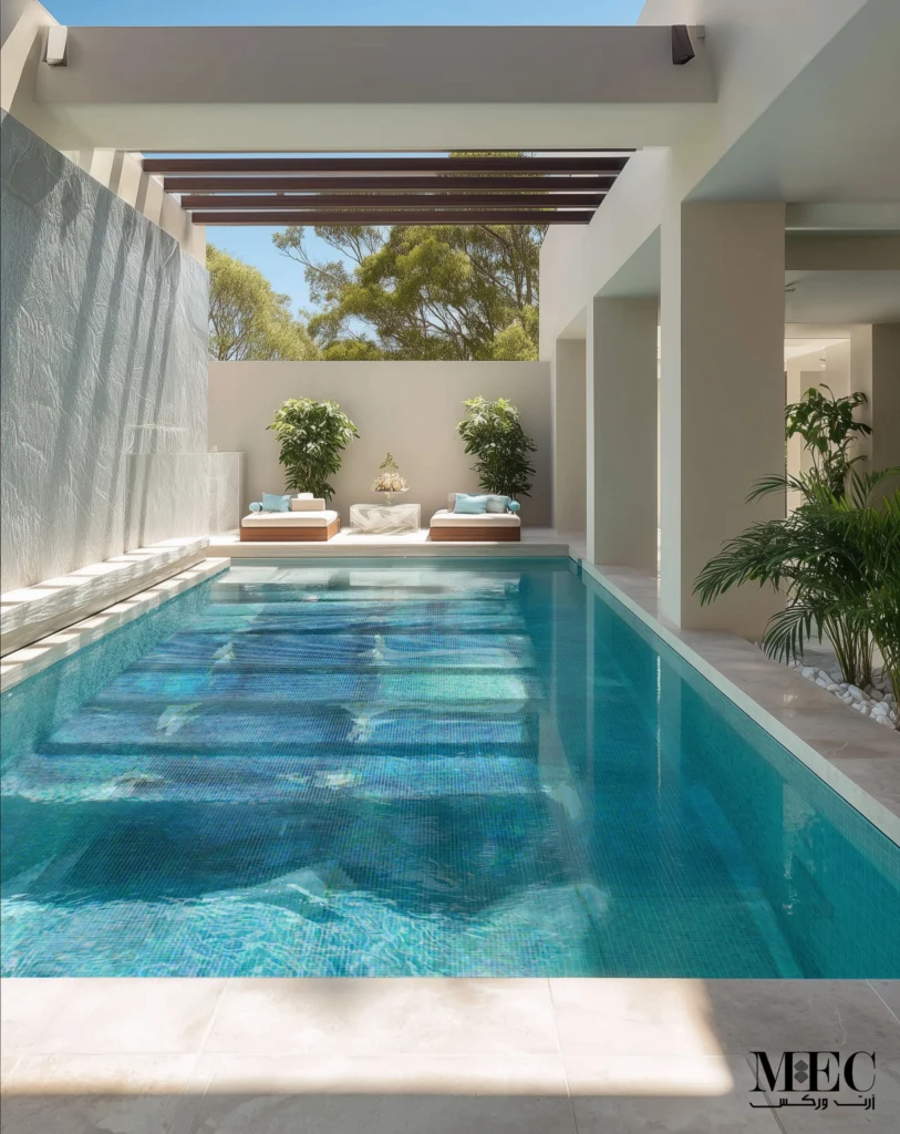 Sapphire Steps Serenity Mosaic Pool | MEC Artworks GCC